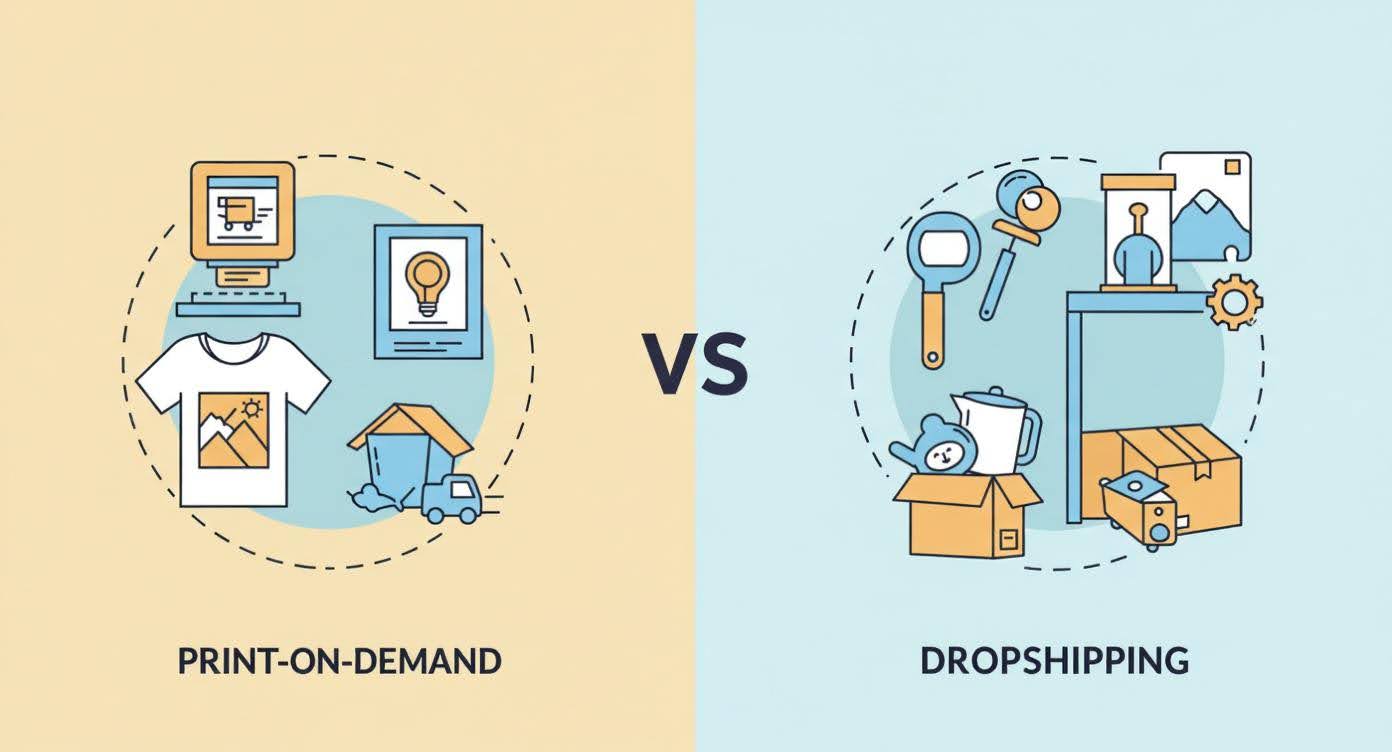 Print On Demand vs Dropshipping: Choosing the Right Model - MyDesigns